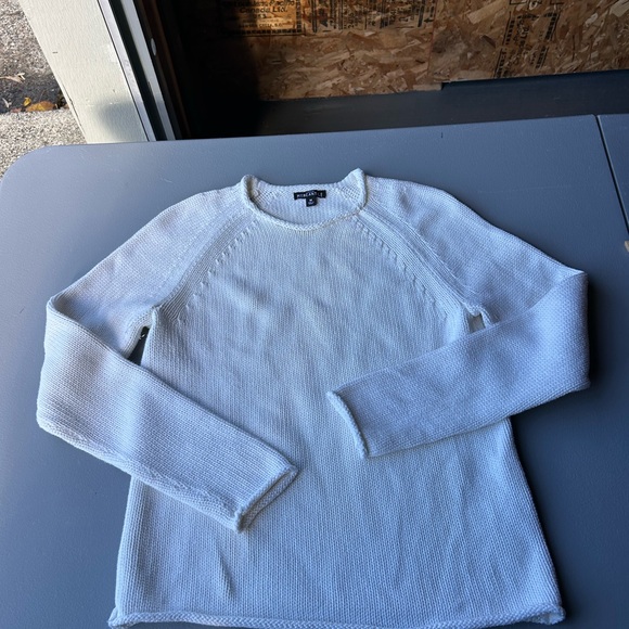 J. Crew | Sweaters | Classic White Crew Neck Sweater | Poshmark